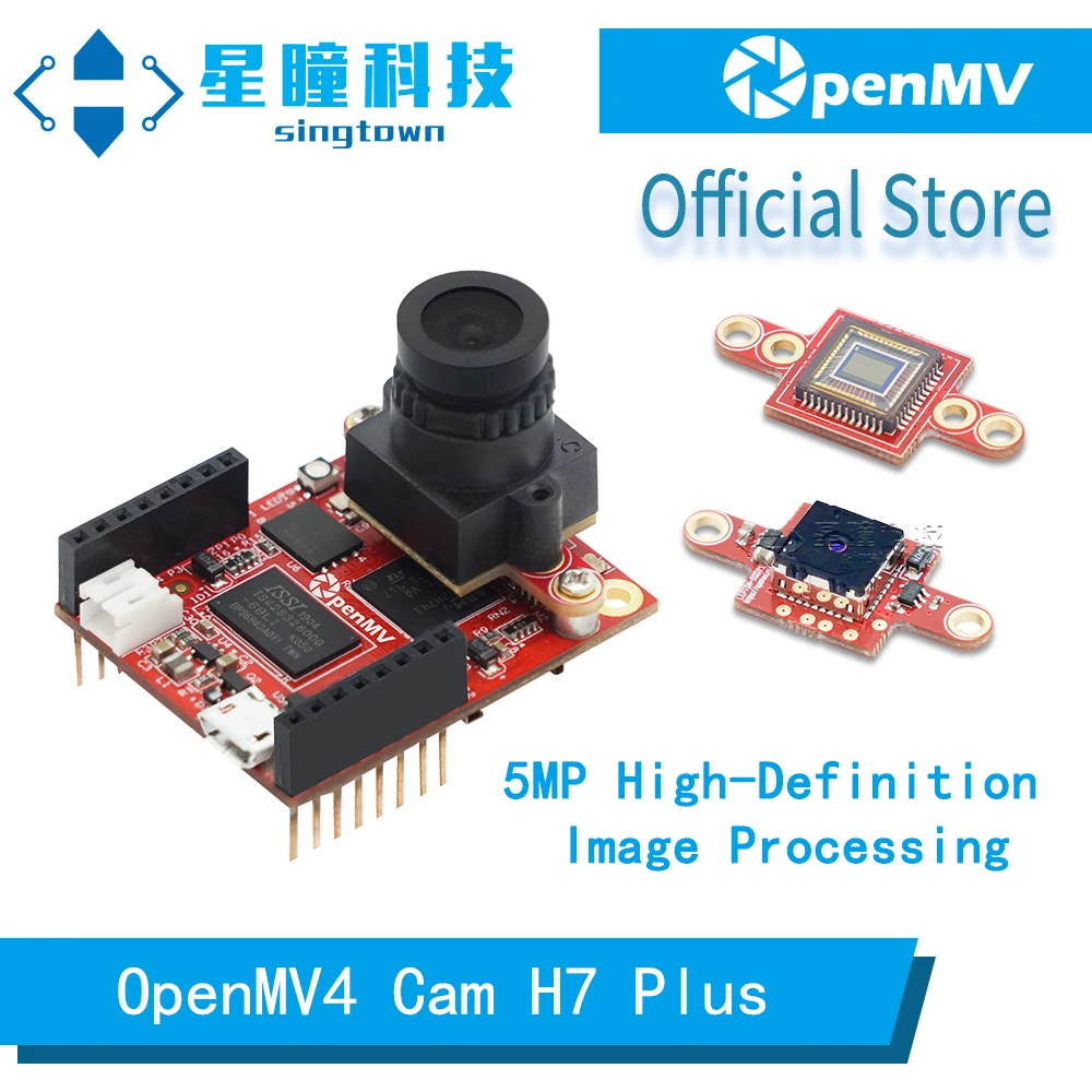 Openmv Cam H7 Plus Genuine Singtown -5mp High Definition Image Processing Machine Learning Smart ...