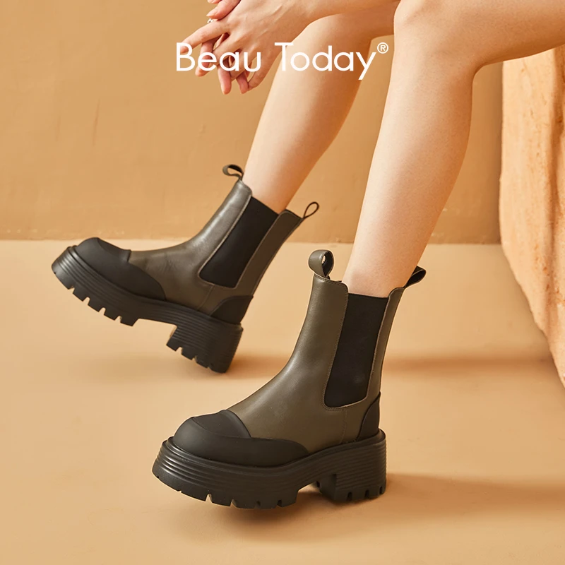 Women's Shoes Autumn Ankle Boots | Women's Autumn Leather Shoes - Ankle ...