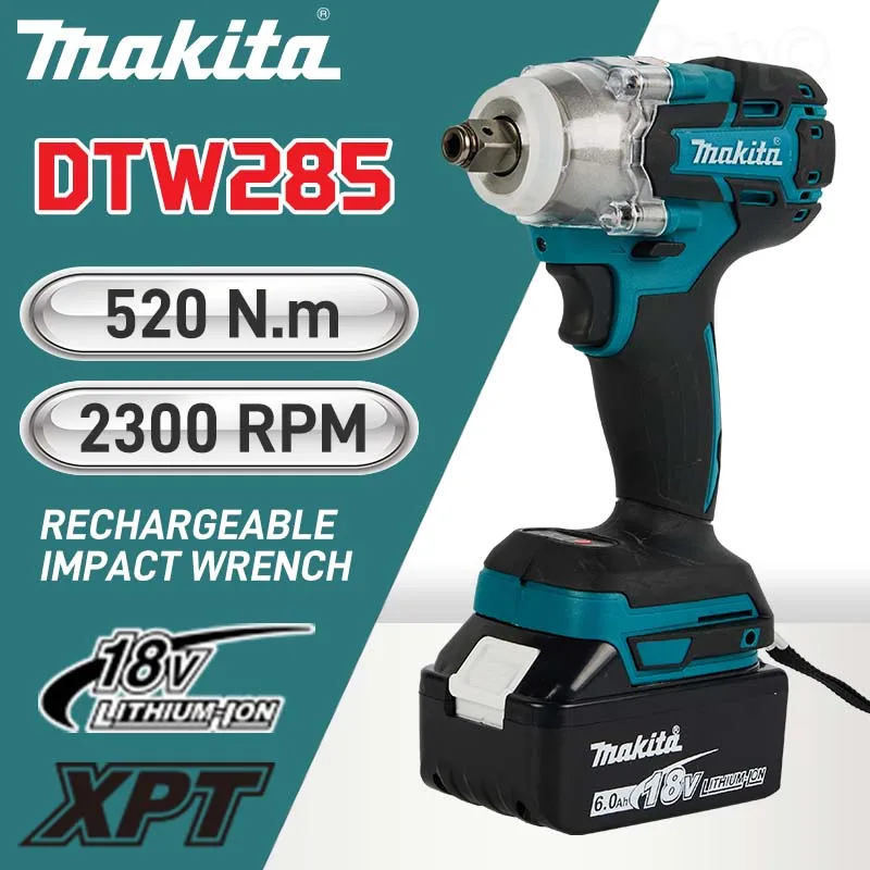 Makita-DTW285-rechargeable-brushless-impact-wrench-18V-high-torque ...