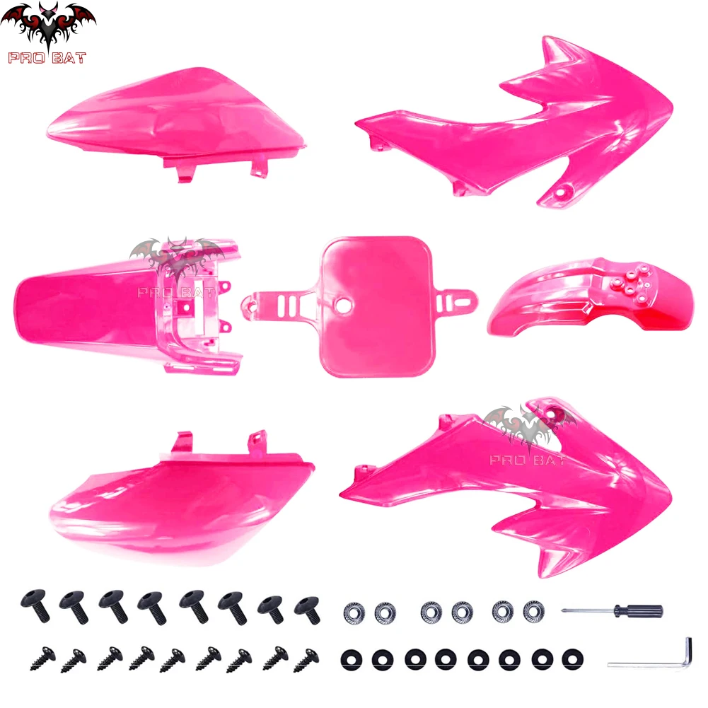 Plastic-Body-Kit-Fender-For-XR-50-CRF50-SSR-SDG-107-125-Pit-Bike-PINK.jpg