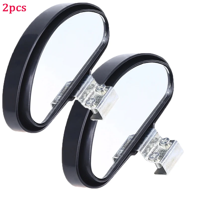 2PCS Universal Rear Side View Auxiliary Blind Spot Mirror Wide Angle ...
