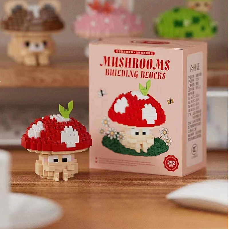 Nuevo Juguete De Bloques De Construcción De Micropartículas De Hongo