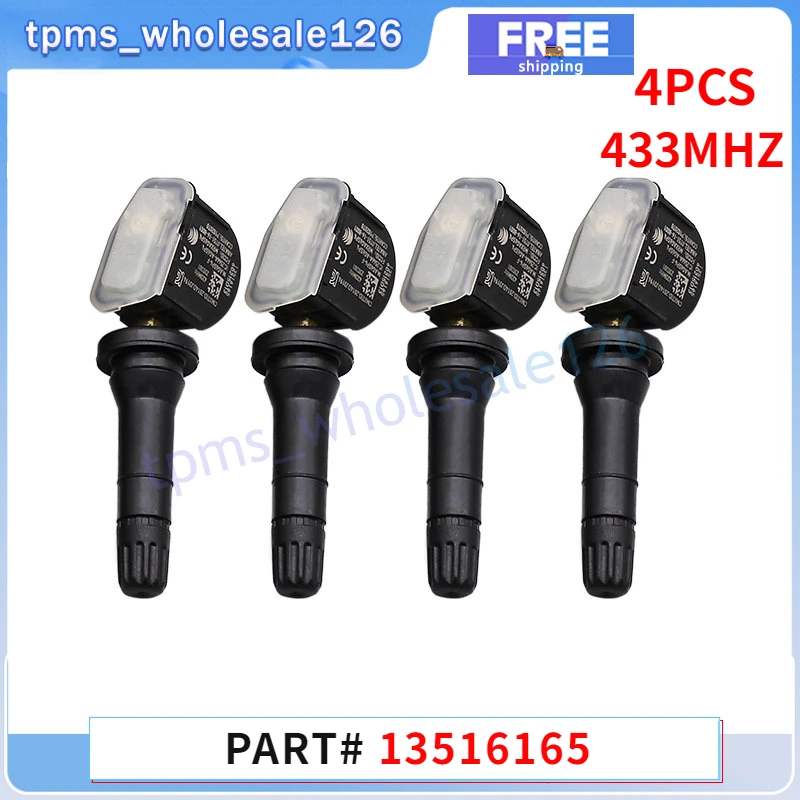 13516165-13598773-TPMS-433MHZ-Tire-Pressure-Monitor-System-Sensor-4PCS ...