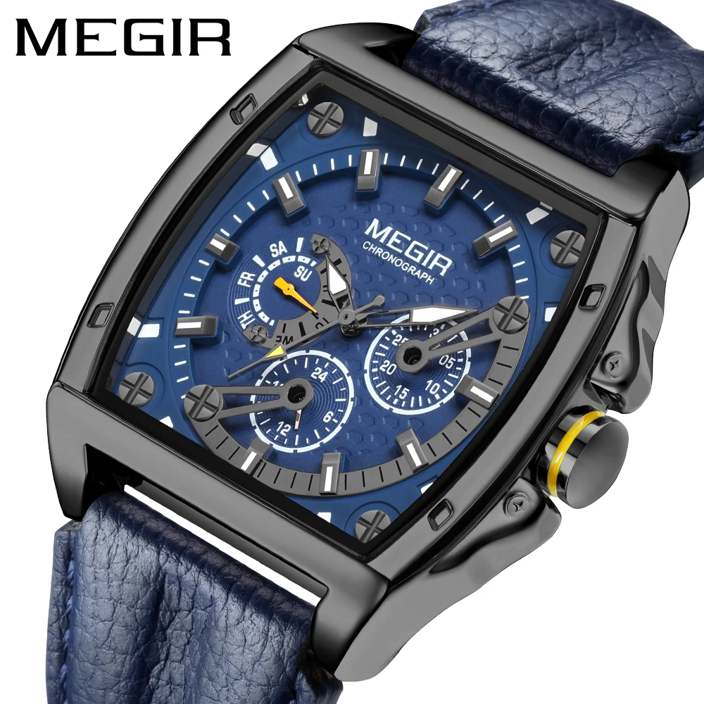 MEGIR reloj deportivo de cuarzo para hombre, cronógrafo de pulsera ...