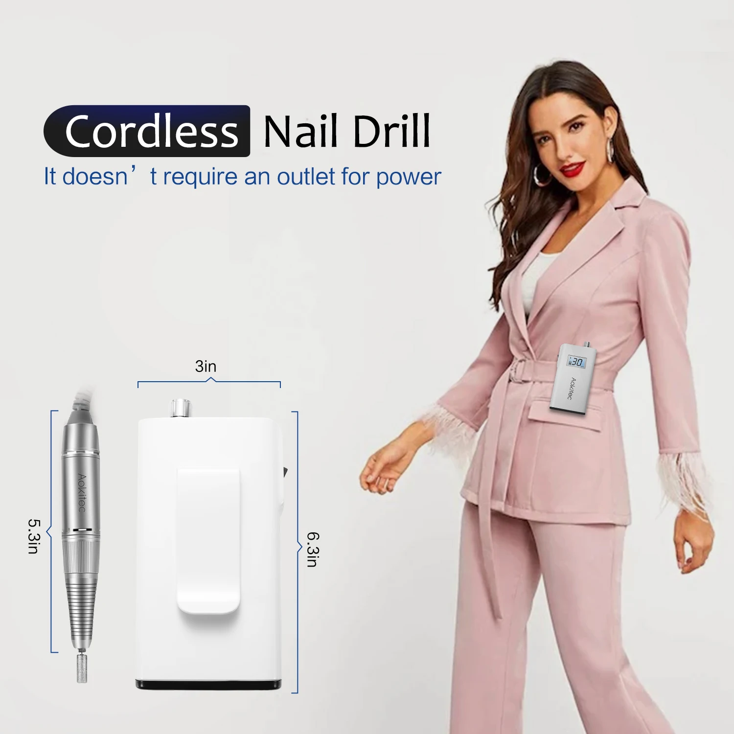 AOKITEC-30000RPM-Professional-Rechargeable-Electric-Nail-Drill-Machine ...