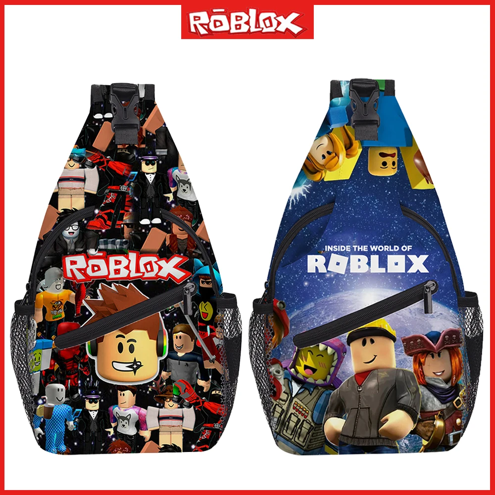 Game Roblox 2023 Student Cartoon Crossbody Bag Men Women Casual Printed ...