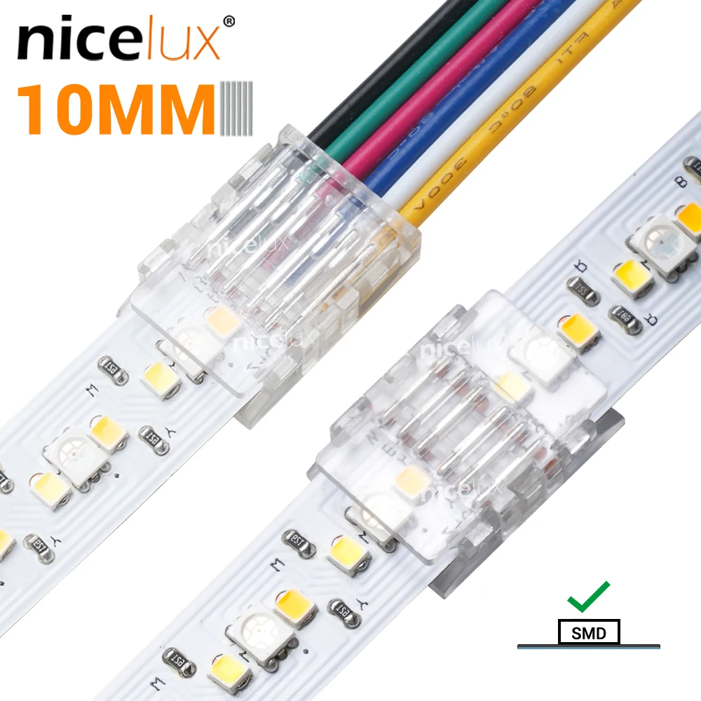 10mm-6pin-Strip-to-Wire-Connector-Right-Angle-Adjustable-90-Degree ...