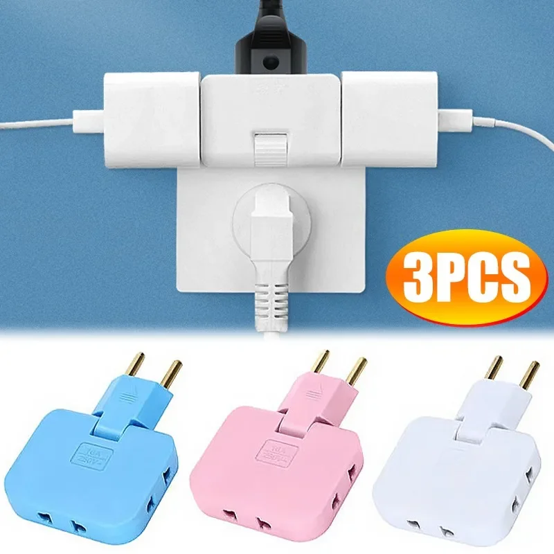 EU-Plug-3-AC-Outlet-Power-Strip-Multiprise-1-Convert-3-Extension ...