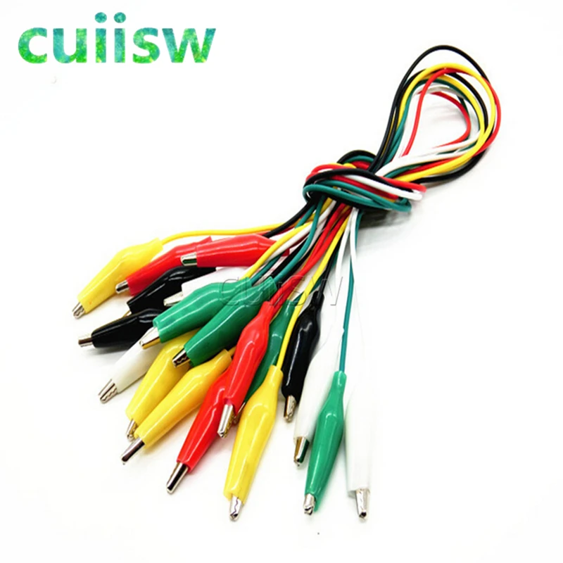1set-10pcs-Alligator-Clips-Electrical-DIY-Test-Leads-Alligator-Double ...