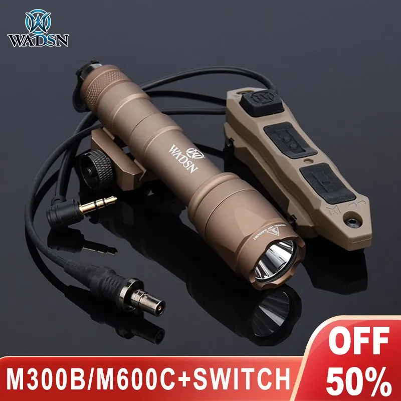 Wadsn linterna táctica Airsoft M300 SF M600 Scout Light, luz LED para ...