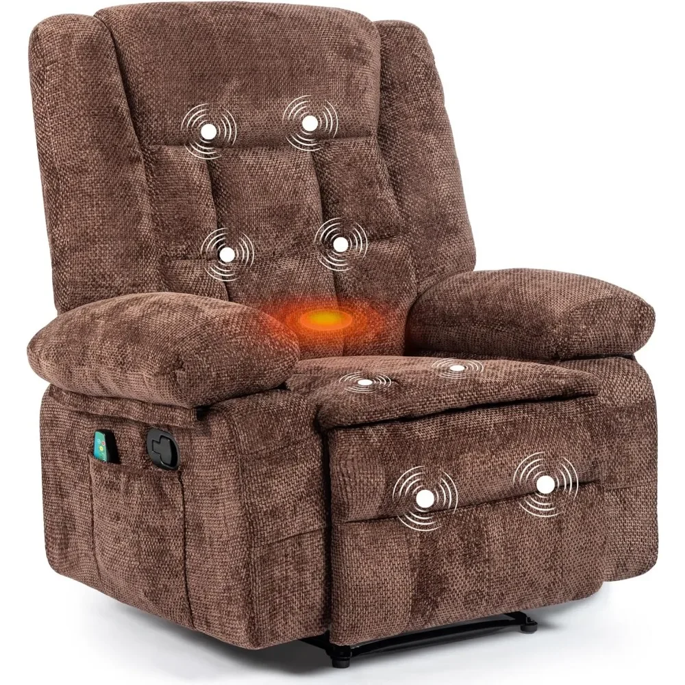 Living-Room-Chair-with-Massage-and-Heat-Side-Pockets-Breathable-Fabric ...
