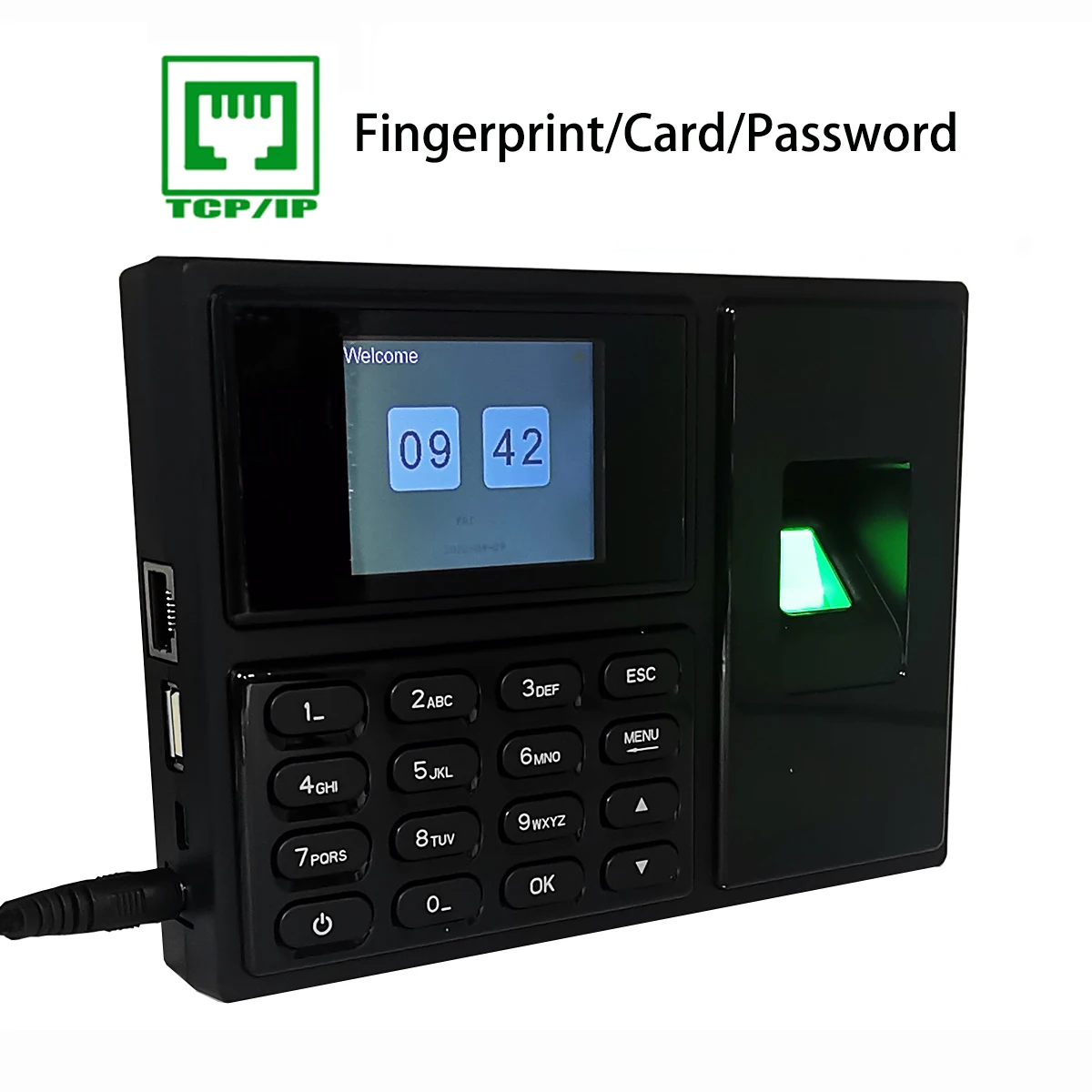 Tcp-Ip-Fingerprint-Time-Attendance-System-Clock-Recorder-Employee-Work ...