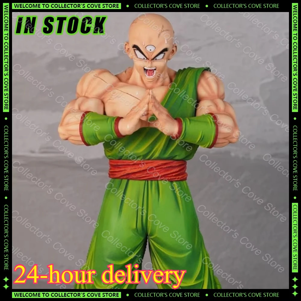 In-stock 32cm Dragon Ball Anime Figure Tien Shin Han Action Figures Gk ...