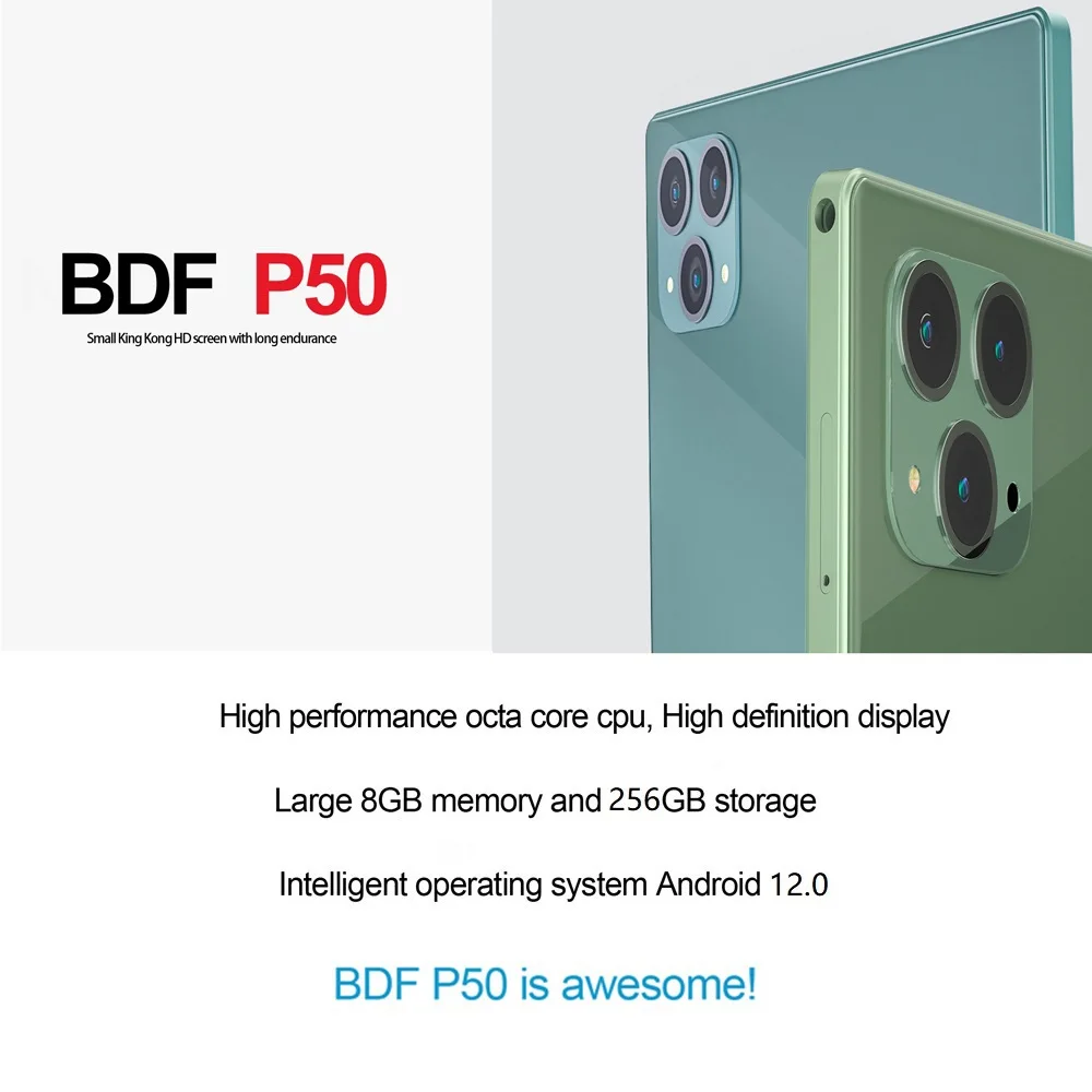 2023 P50 Tablet: 10.1″ Octa-Core, 8GB/256GB, 4G LTE – Assorted Produce