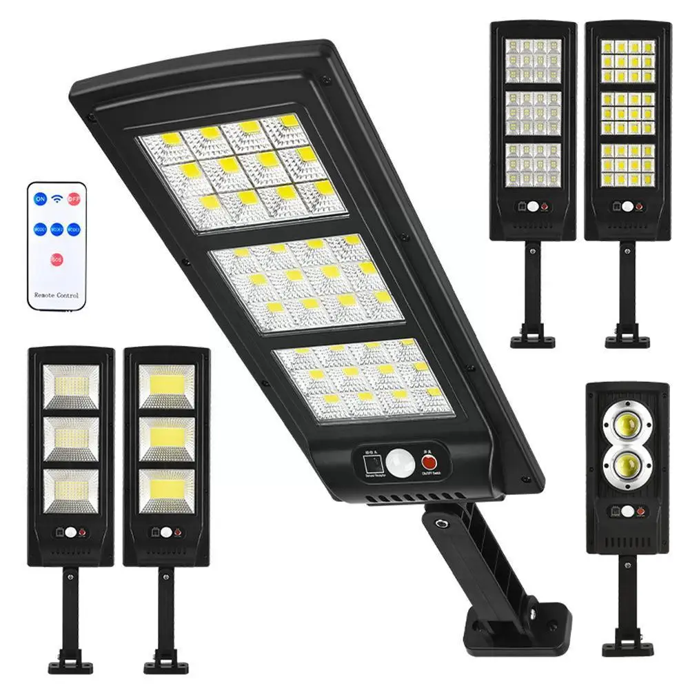 Lâmpada LED SOLAR 6000K 144LEDs/180 LEDs COB Lâmpadas Luz Solar ao ar ...