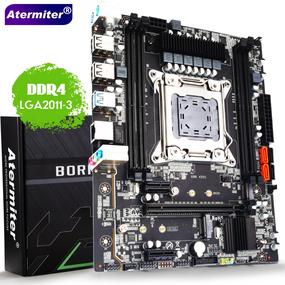 Atermiter-D4-x99-Motherboard-Slot-LGA2011-3-USB3-0-NVME-M-2-SSD-Support ...