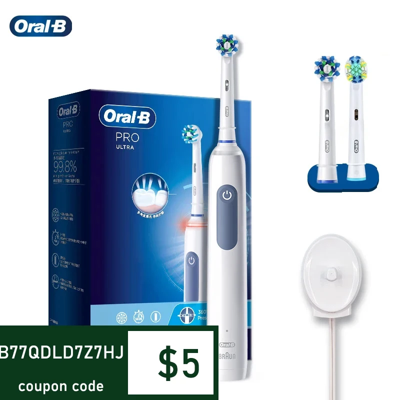Oral-B-Pro-4-Ultra-Electric-Toothbrush-3D-Acoustic-Wave-Intelligent ...