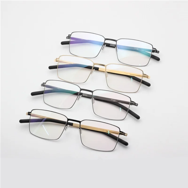 Screwless Glasses Frame Men's Eyeglasses German Ultra Light Eyewear ...