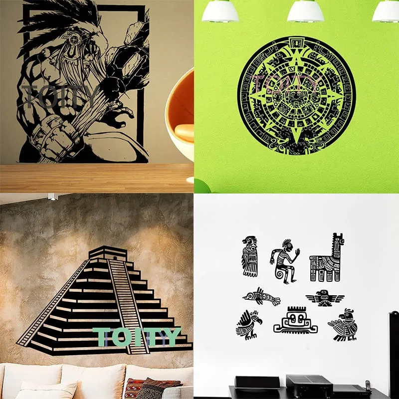 Aztec Wall Sticker | Maya Wall Sticker | Mayan Decoration | Kukulkan ...