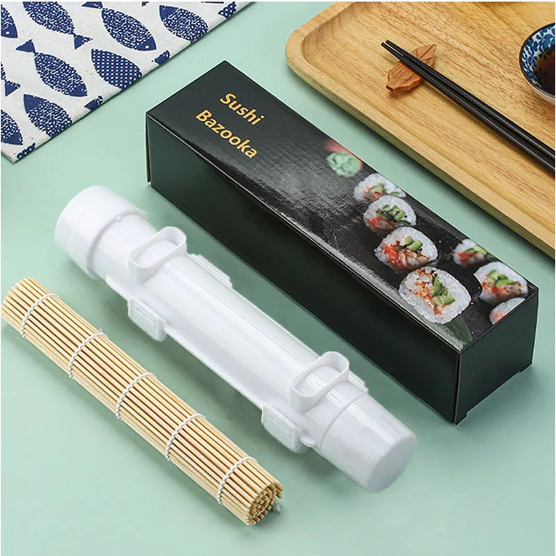New-Quick-Sushi-Maker-Roller-Rice-Mold-Vegetable-Meat-Rolling-Gadgets ...