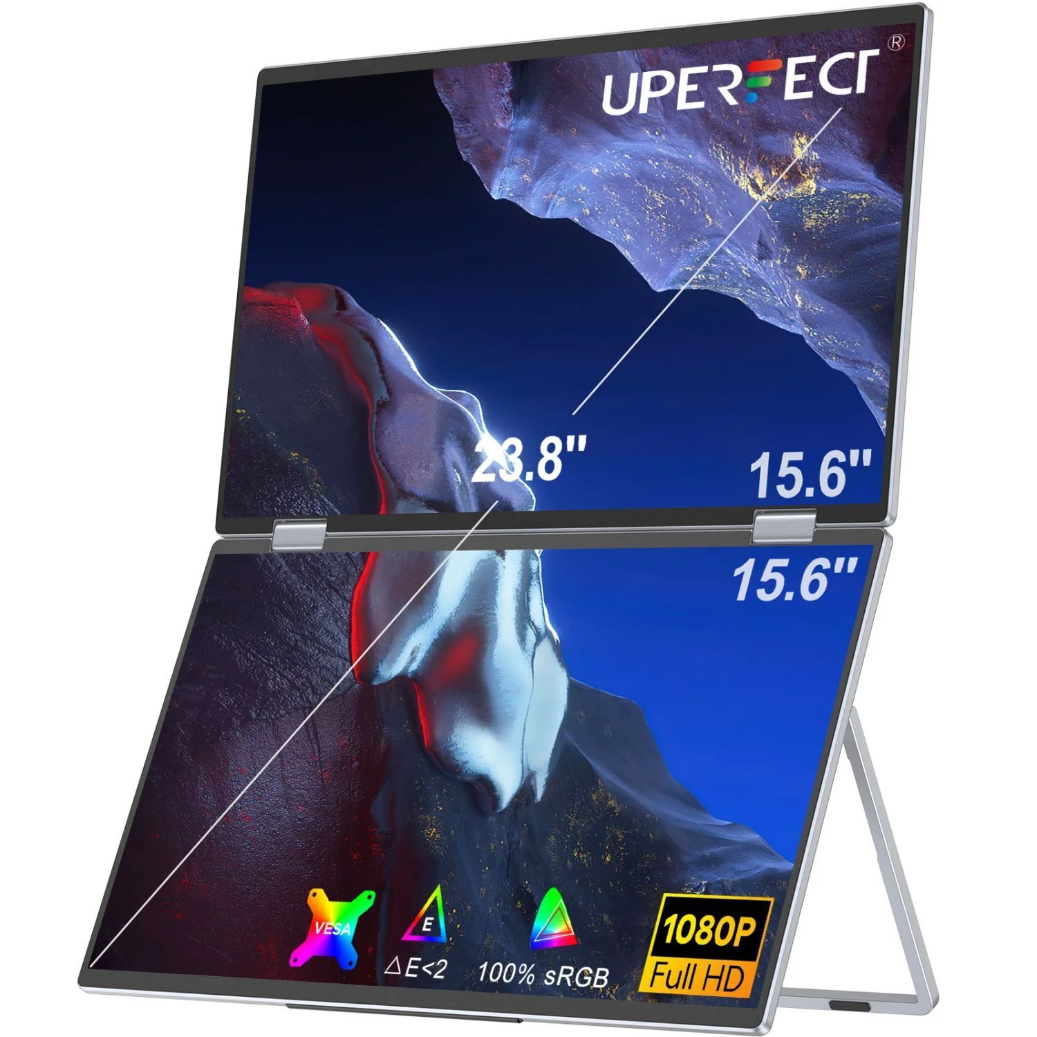 Monitor-dobr-vel-UPERFECT-Delta-Dual-Stacked-de-15-6-Suporte-embutido ...