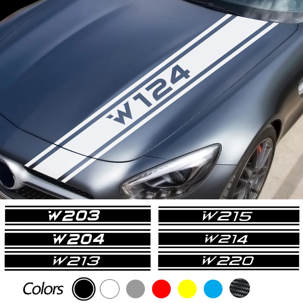 Car Hood Stickers for Mercedes Benz W203 W204 W108 W124 W168 W176 W177 ...