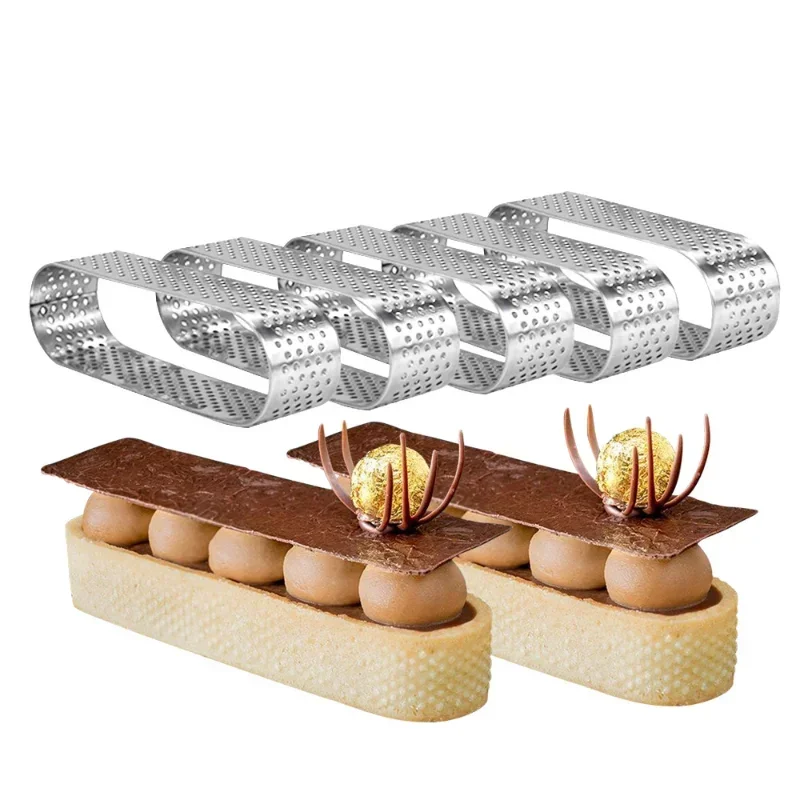 French-Perforated-Tart-Ring-Mold-Heat-Resistant-Mousse-Cake-Moulds ...