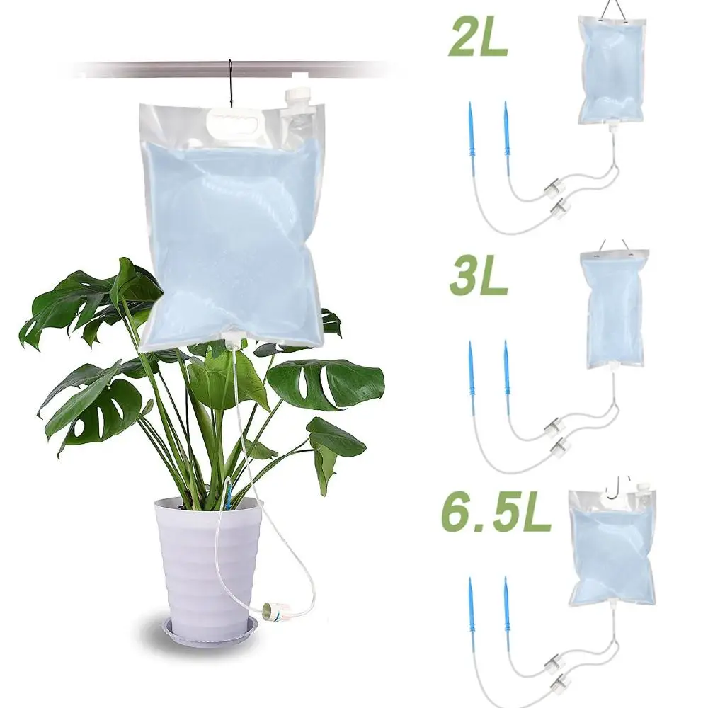 2/3/6.5L Plant Irrigation Bag Automatic Watering Bag Adjustable Garden ...