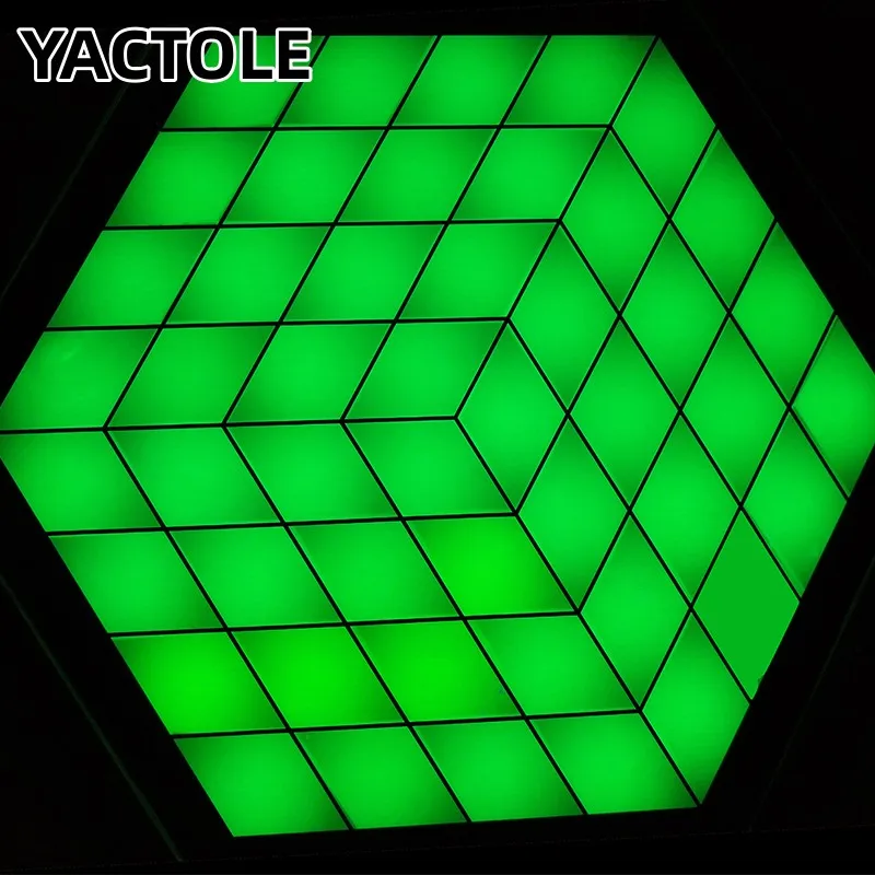 YACTOLE wired rgb 3in1 Rubik's cube LED floor tile lamp full color ...