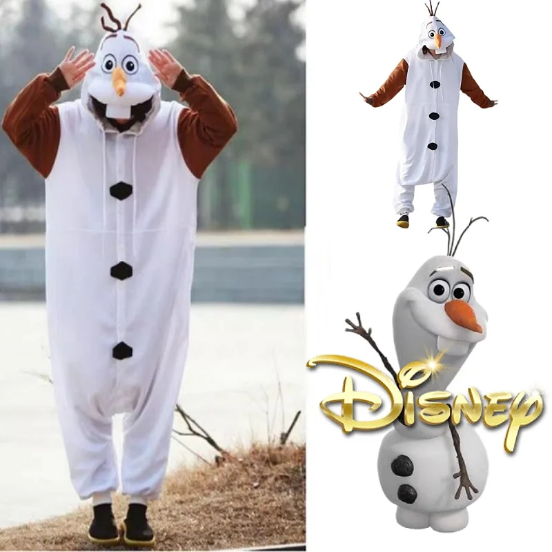Disney-Frozen-Olaf-mu-eco-de-nieve-disfraz-de-Cosplay-pijama-de-Anime ...