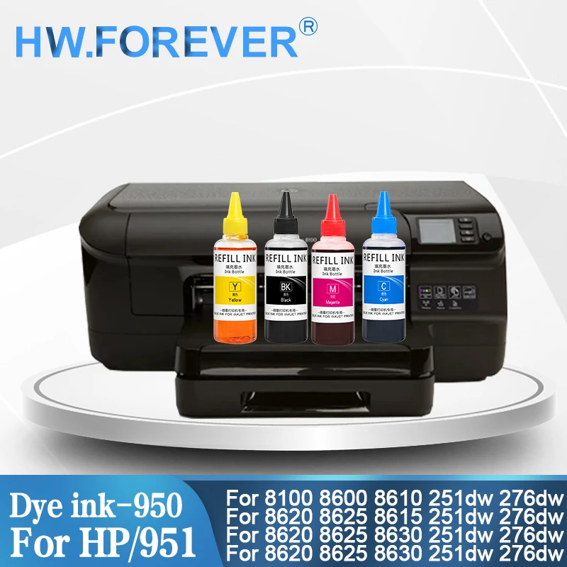 Universal 950 951 950XL 951XL Refill Ink Kit Dye Ink For HP Officejet ...