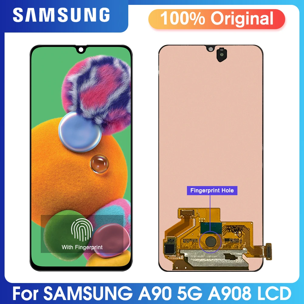 Original For Samsung Galaxy A90 5g Lcd Display For Sm-a908b, A908n, A9080 Lcd Touch Screen ...