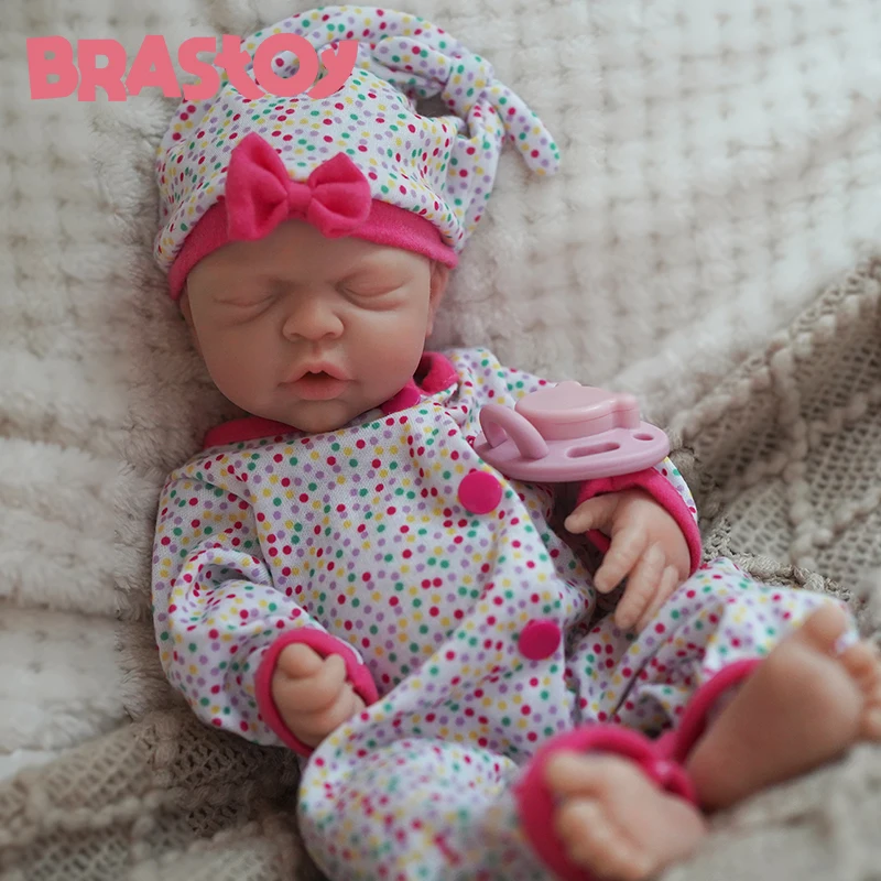 Boneca-Beb-Reborn-Silicone-S-lido-35cm-Menina-Realista-e-Suave-ao-Toque ...