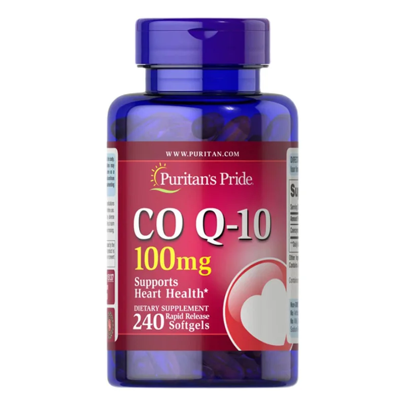 CO Q-10 100 Mg Supports Heart Health 240 Softgels coq-10 Free Shipping