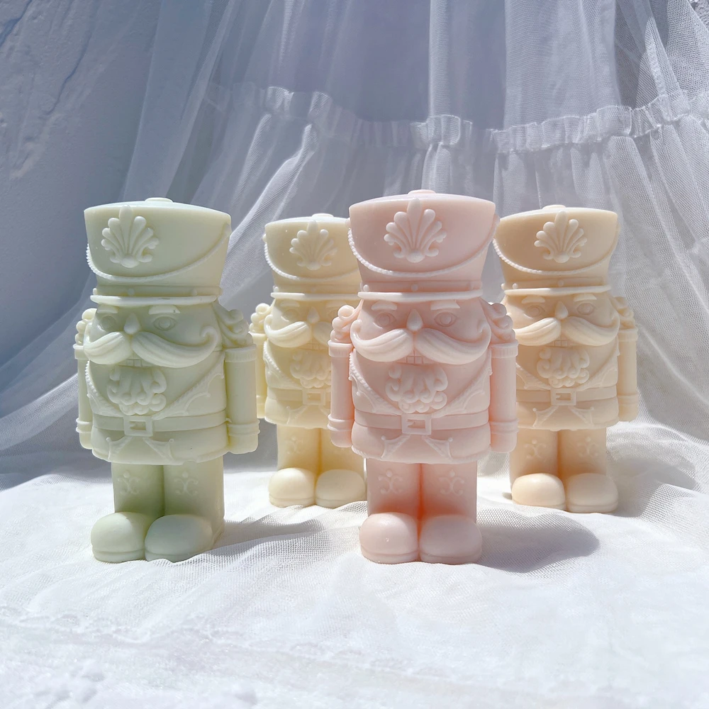 Shorty Nutcracker Statue Silicone Candle Mold Christmas Decor Silicone ...