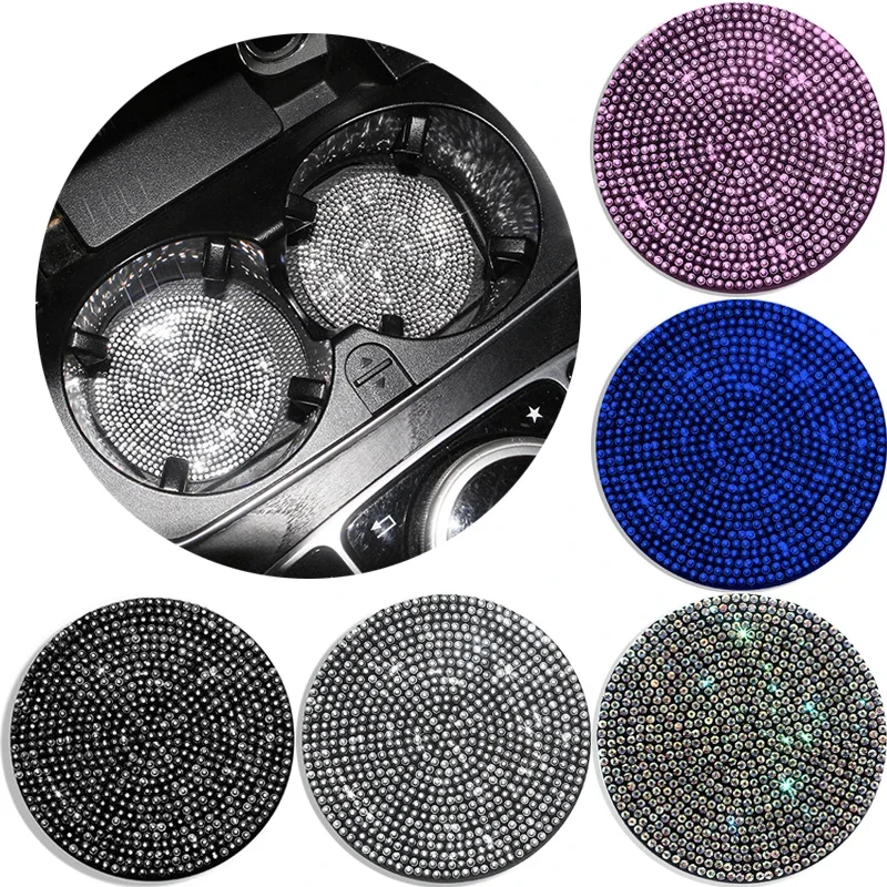 Multifunctional-Car-Diamond-Water-Cup-Slot-Non-Slip-Mat-Silica-Pad-Cup ...