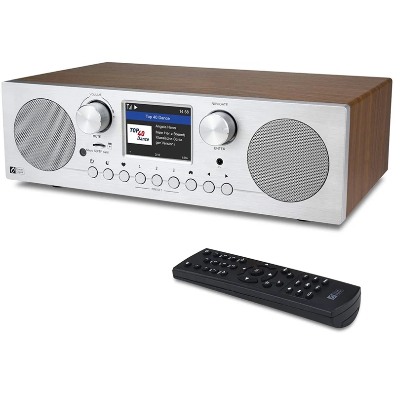 Wifi/FM Internet Radio,WR 800Fwith Dual Alarm Clocks,Mini SD/TF Card ...