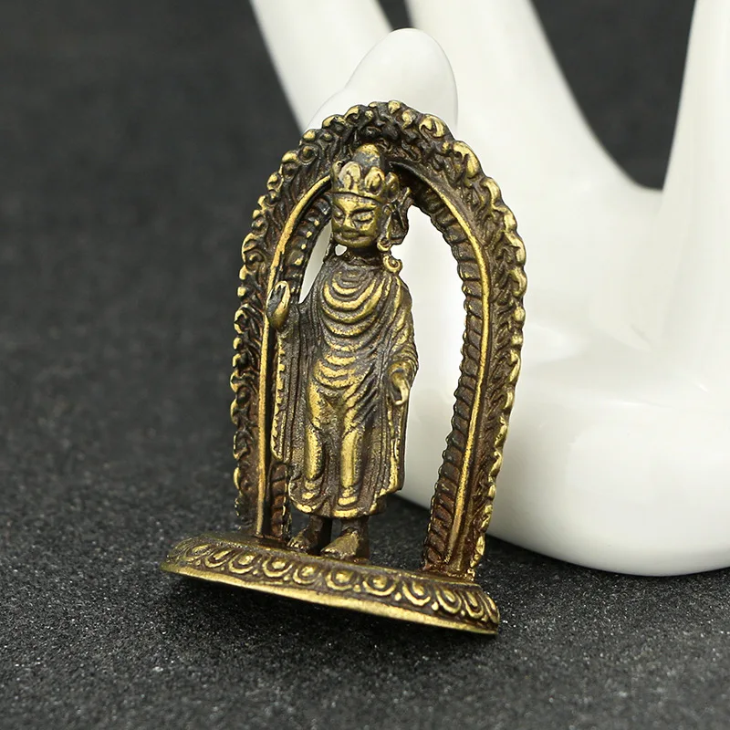 Retro Buddha Statue Tibetan Secret Nepal Small Brazen Buddha Handmade ...