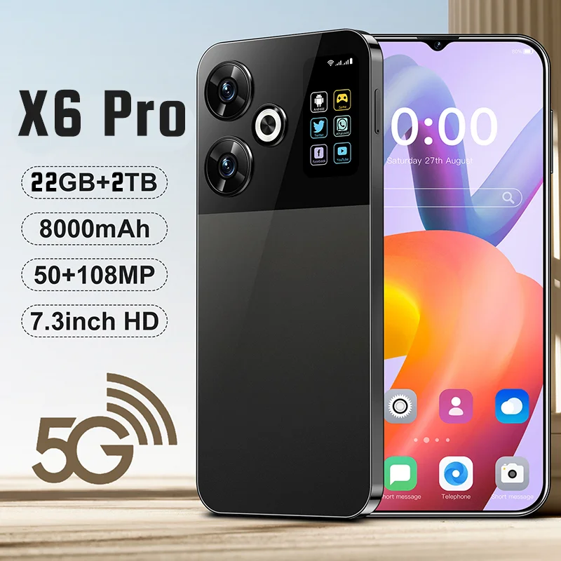 X6-Pro-Dual-Sim-Smartphone-Android-Vers-o-Global-Celular-Desbloqueado ...