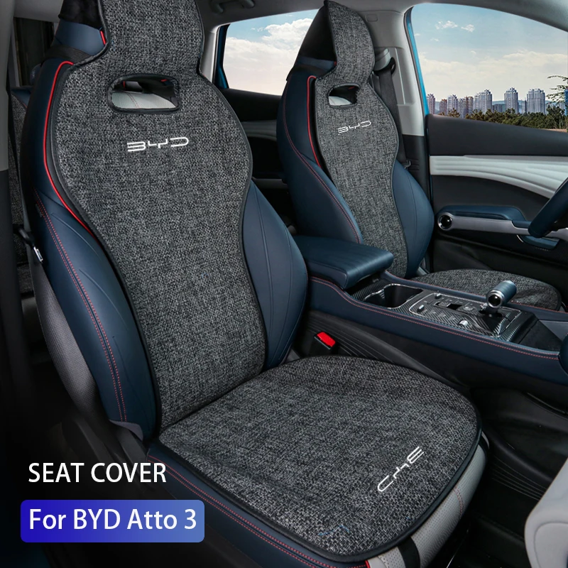Car seat cover cushion For BYD ATTO 3 2024 2023 2022 Linen seat cover ...