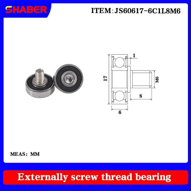 SHABER-Supply-threaded-special-guide-pulley-JS60617-6C1L8M6-external ...