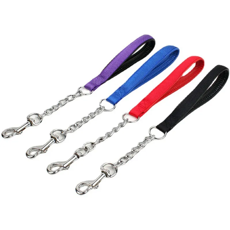 Dog-Leash-Stainless-Steel-Short-Dog-Leashs-Chew-Proof-Leashes-for-Large ...