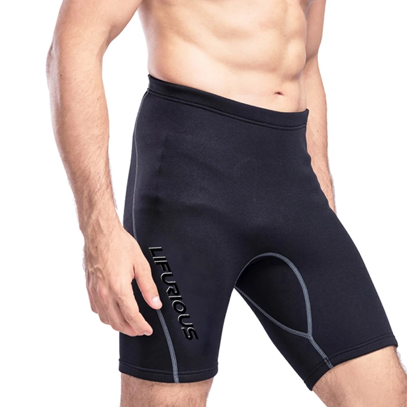 Men's 2mm Neoprene Diving Shorts - Warm, Super Stretch Surfing Trunks ...