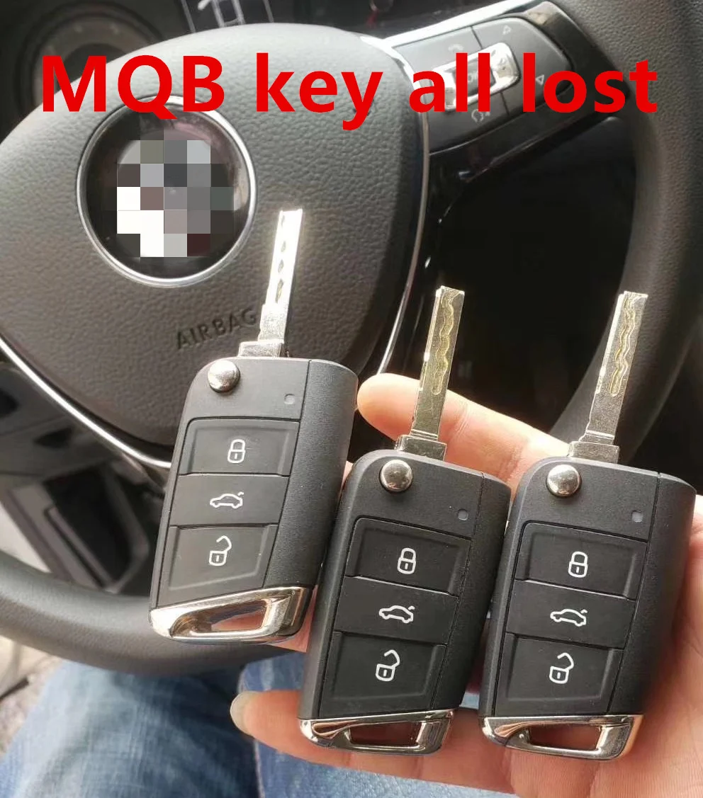 Key programming MQB all key lost keyless and no keyless IMMO data ...