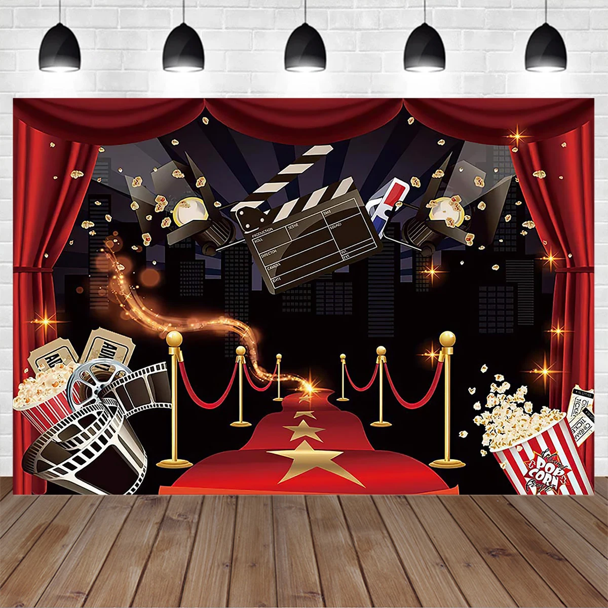 Película de fondo de fiesta de cumpleaños personalizada para adultos, telón de fondo de ...