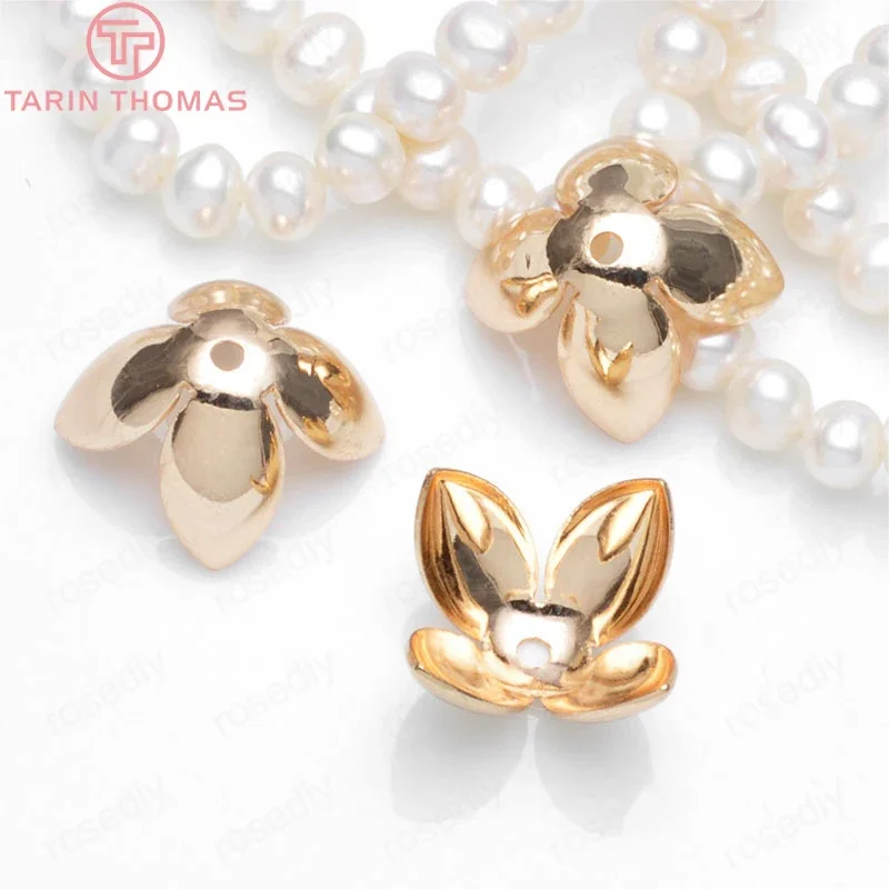 Tapas-de-cuentas-de-flores-de-Lat-n-chapado-en-oro-de-24K-accesorios-de ...