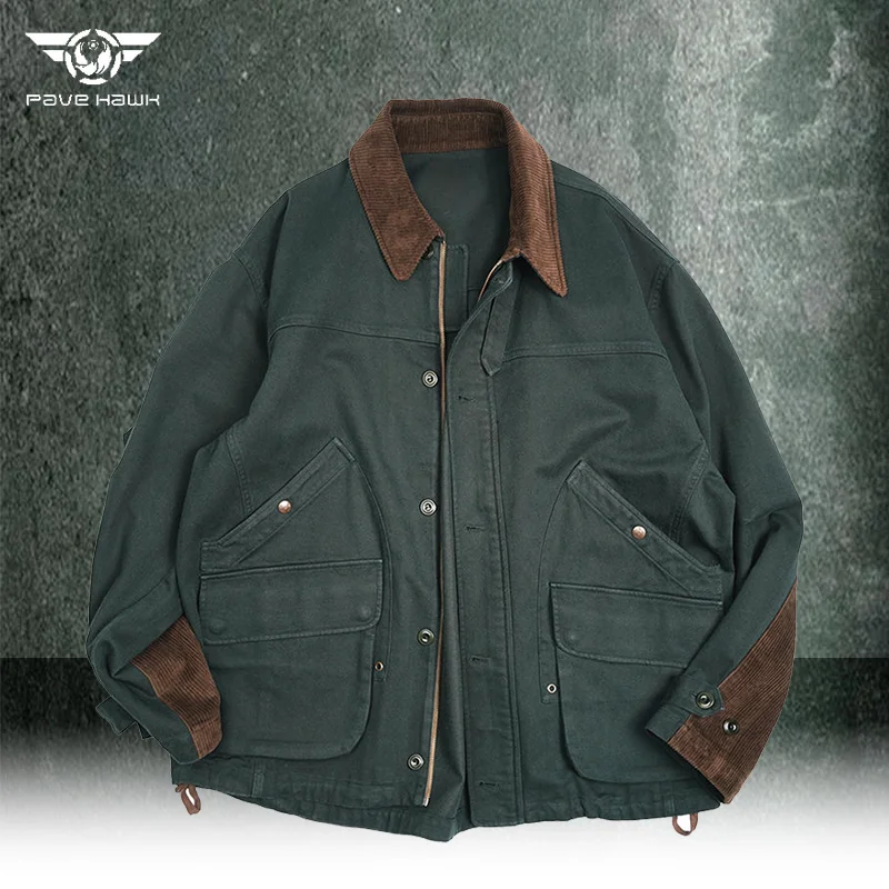 Vintage-Patchwork-Tactical-Jacket-Men-City-Commuter-Multi-pocket-Cargo ...