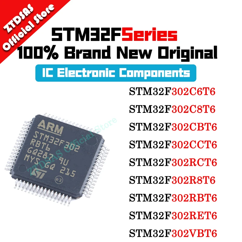 STM32F302C6T6 STM32F302C8T6 STM32F302CBT6 STM32F302CCT6 STM32F302RCT6 STM32F302R8T6 ...