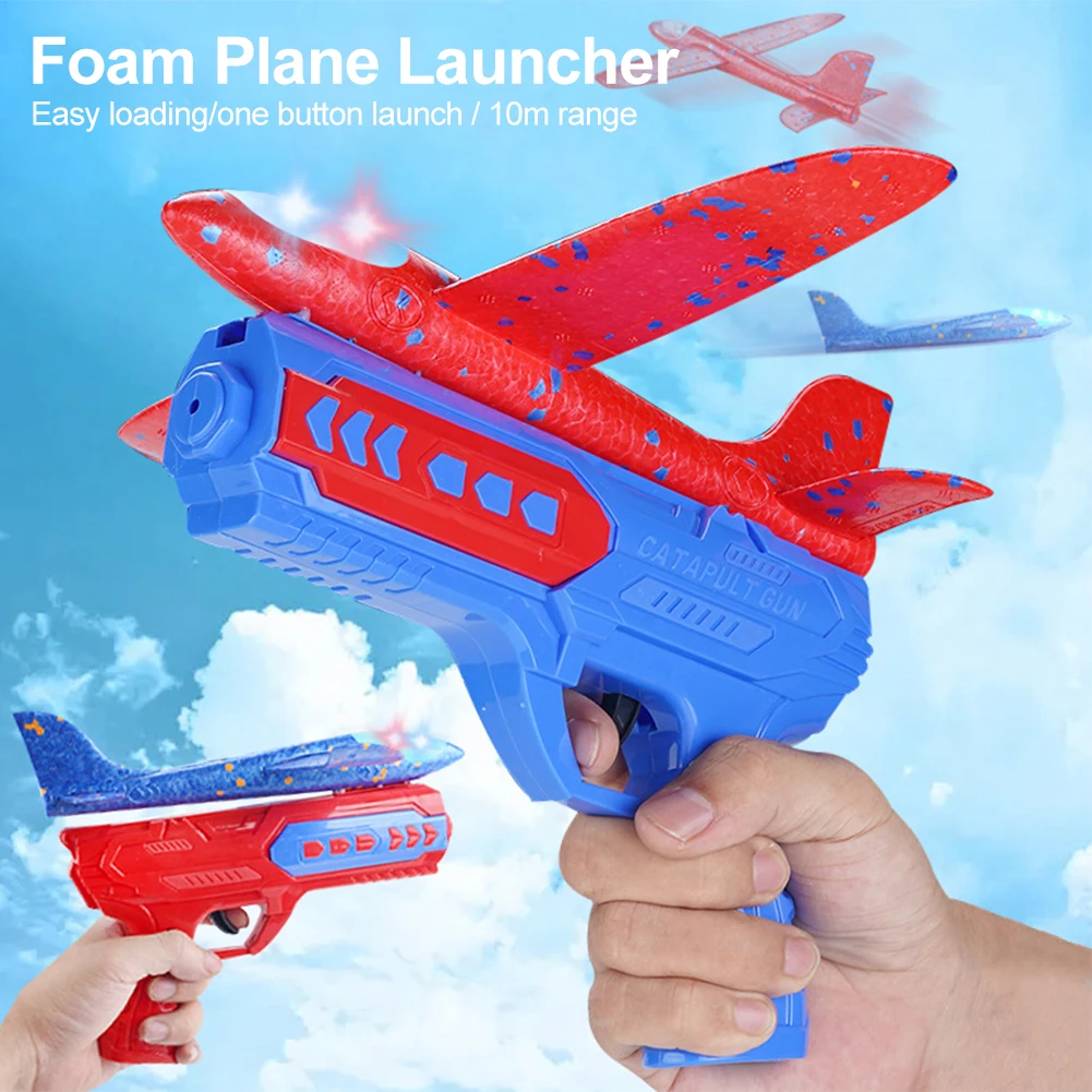 Foam Plane Launcher EPP Bubble Airplanes Glider Hand Throw Catapult ...