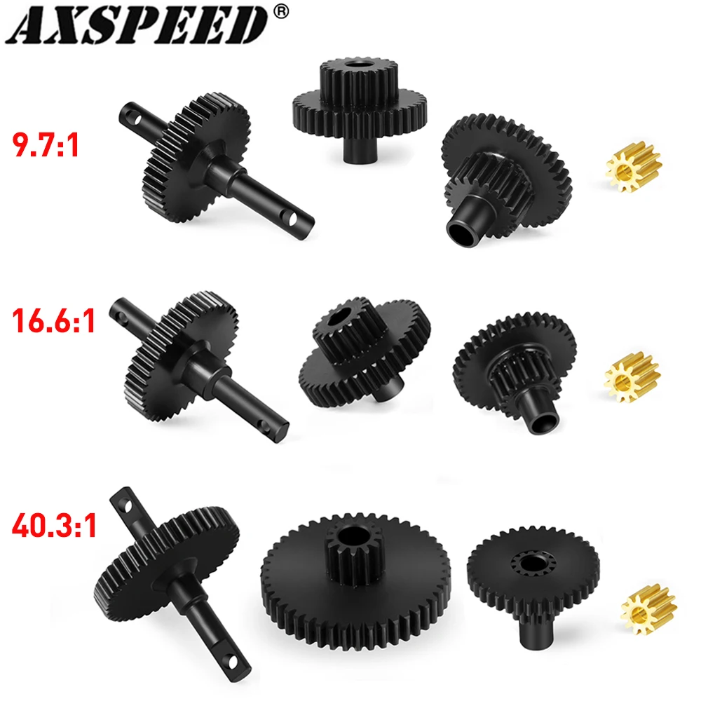 AXSPEED Steel Transmission Gear Pinion Overdrive Underdrive Set for 1/ ...